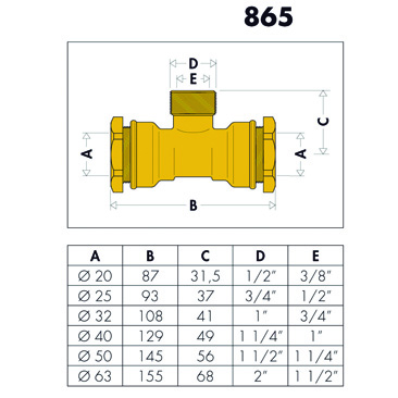 DECA TE 32- 3/4" F - 1" M - Gersal web